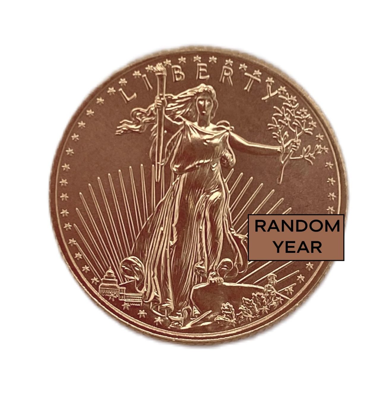 US Gold American Eagle 1/2 troy ounce gold – Midwest Coin and Currency ...